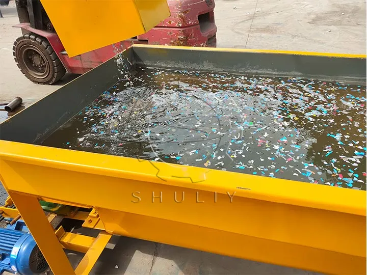 Plastic Sink Float Separation Washing Tank for Recycling