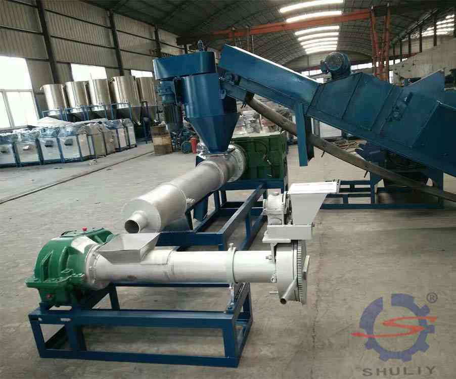 Waste HDPE plastic recycling machinery technology