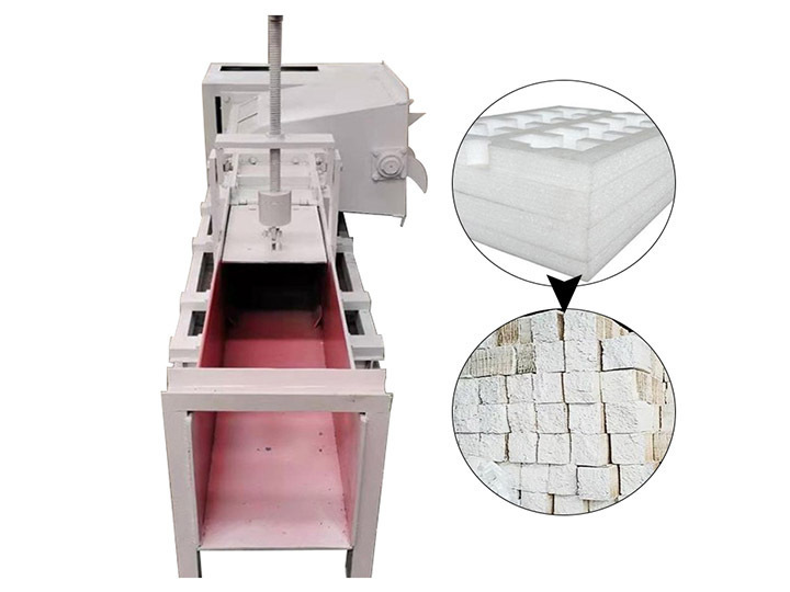 Vertical EPS foam compactor | styrofoam recycling densifier